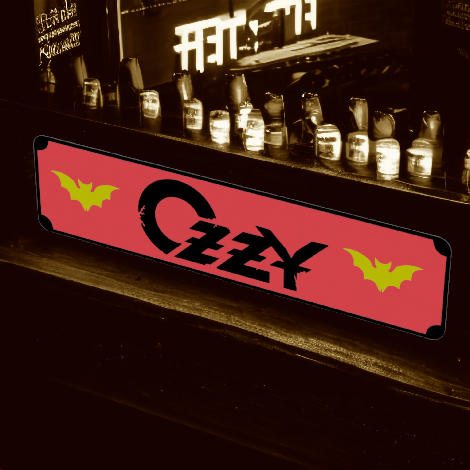 Ozzy Osbourne Street Sign 6" X 24" Man Cave Indoor/Outdoor Black Sabba ...